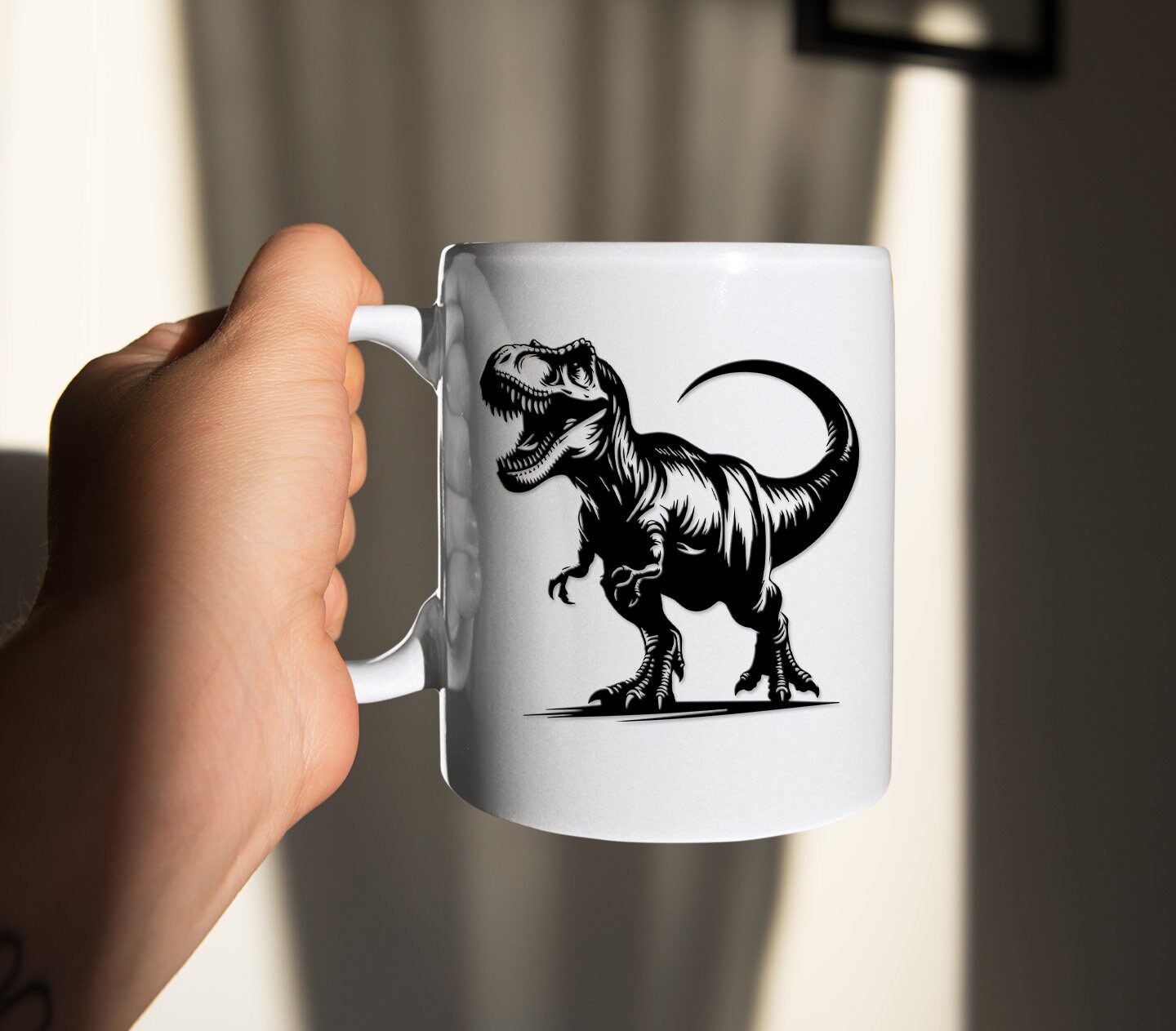 8 T-rex Cut Files T-rex Dinosaur Vector Graphic Silhouette, Cameo ...