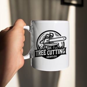 Professional Tree Cutting Service Logo Design- Chainsaw - SVG, PNG, Dxf ...