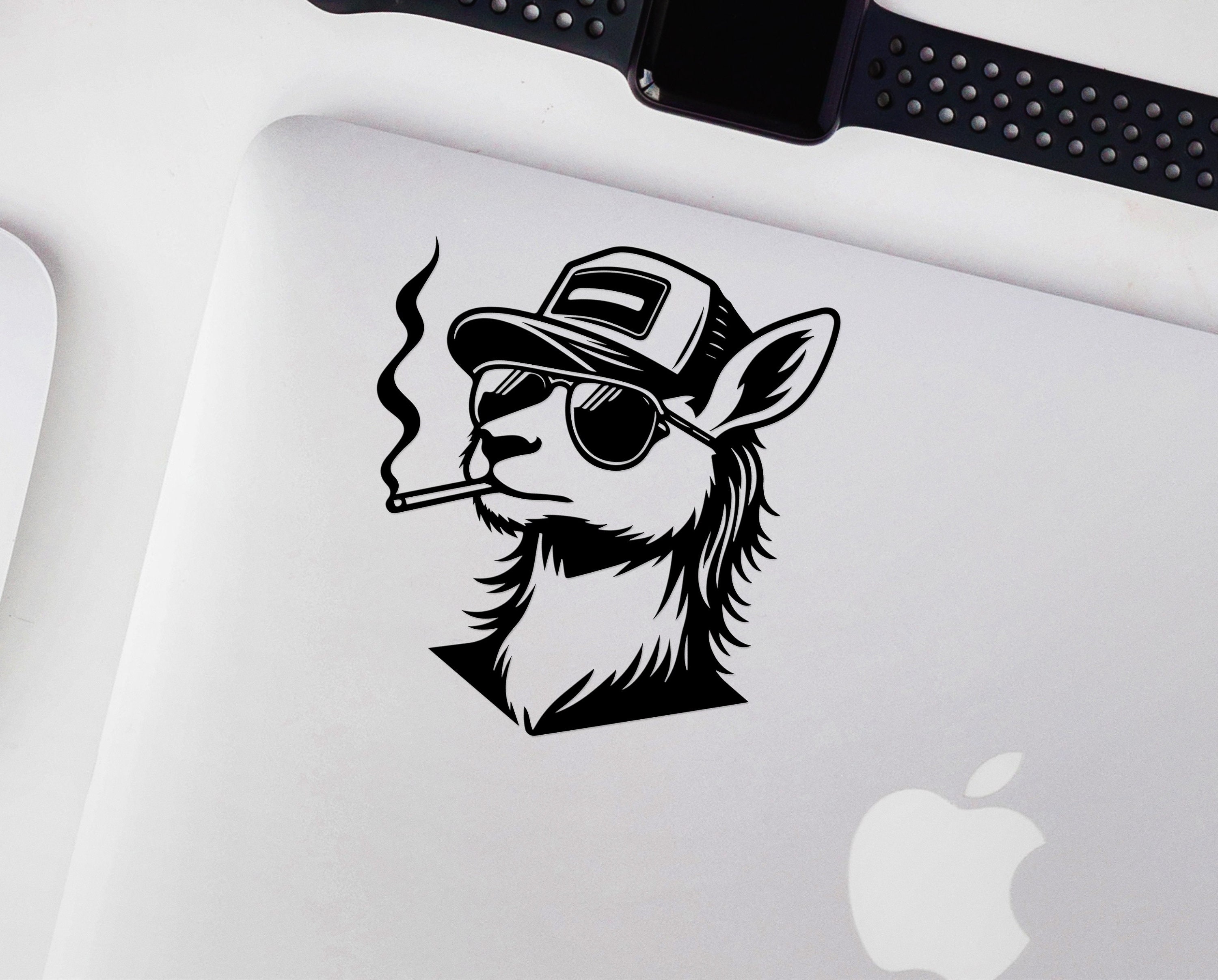 Kangaroo Mullet With Sunglasses Smoking SVG, PNG, Dxf, Ai File Cool ...