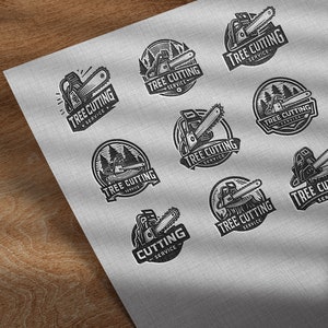 9 Professional Tree Cutting Service Logo Design - Chainsaw- SVG, PNG ...