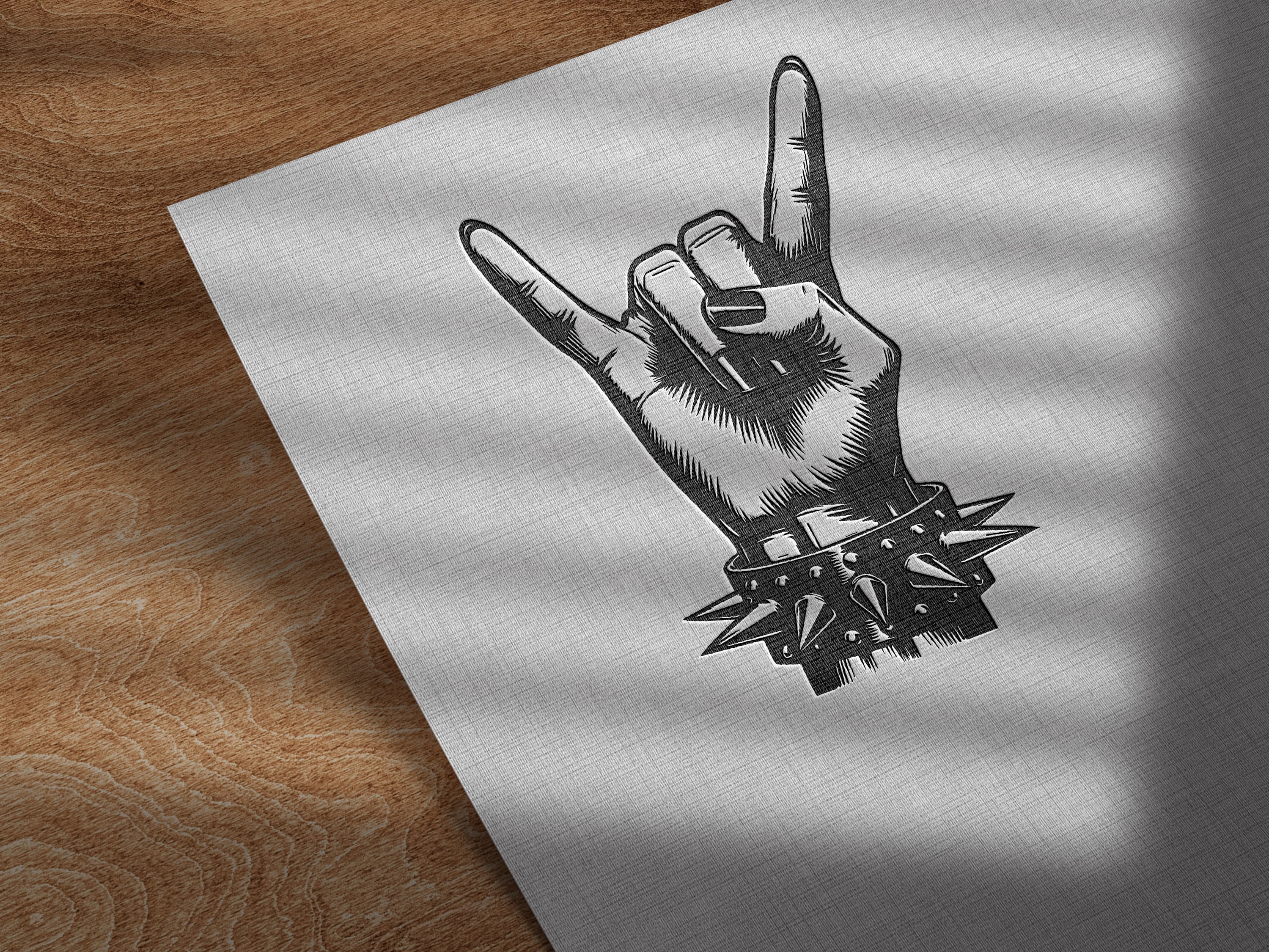 Punk Hand Rock and Roll Sign Cut Files Rock and Roll Sign Vector ...