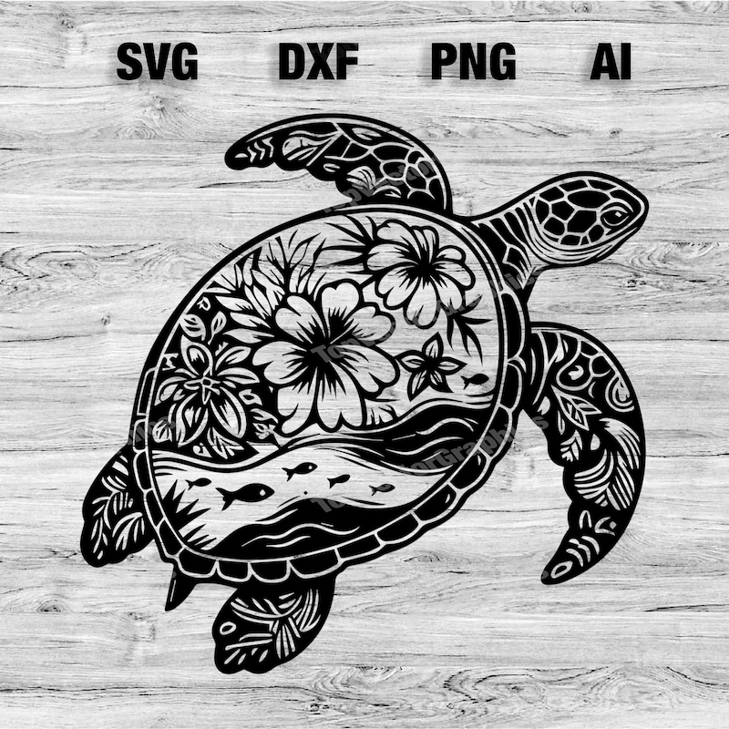 Sea Turtle Dxf - Etsy