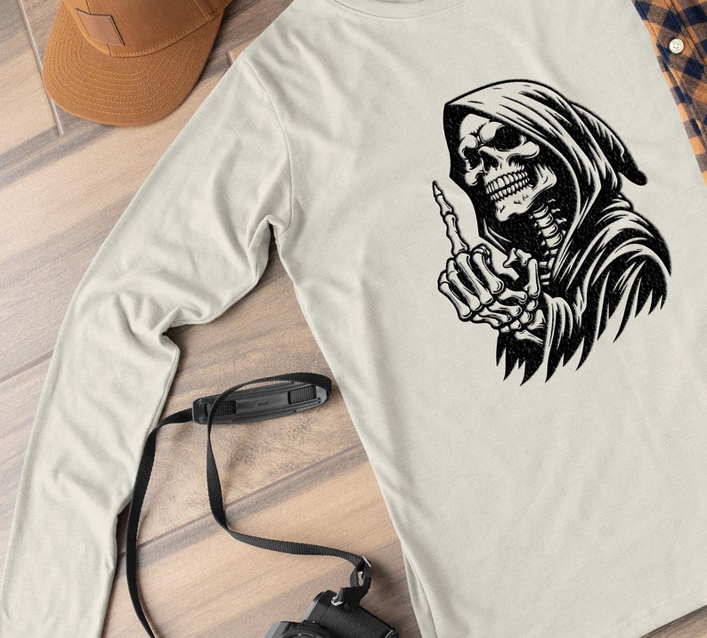 Grim Reaper Skeleton Cut Files Grim Reaper Finger Skull Vector ...