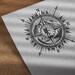 Compass Mountain Cut File | Outdoor Compass Rose Vector Graphic ...