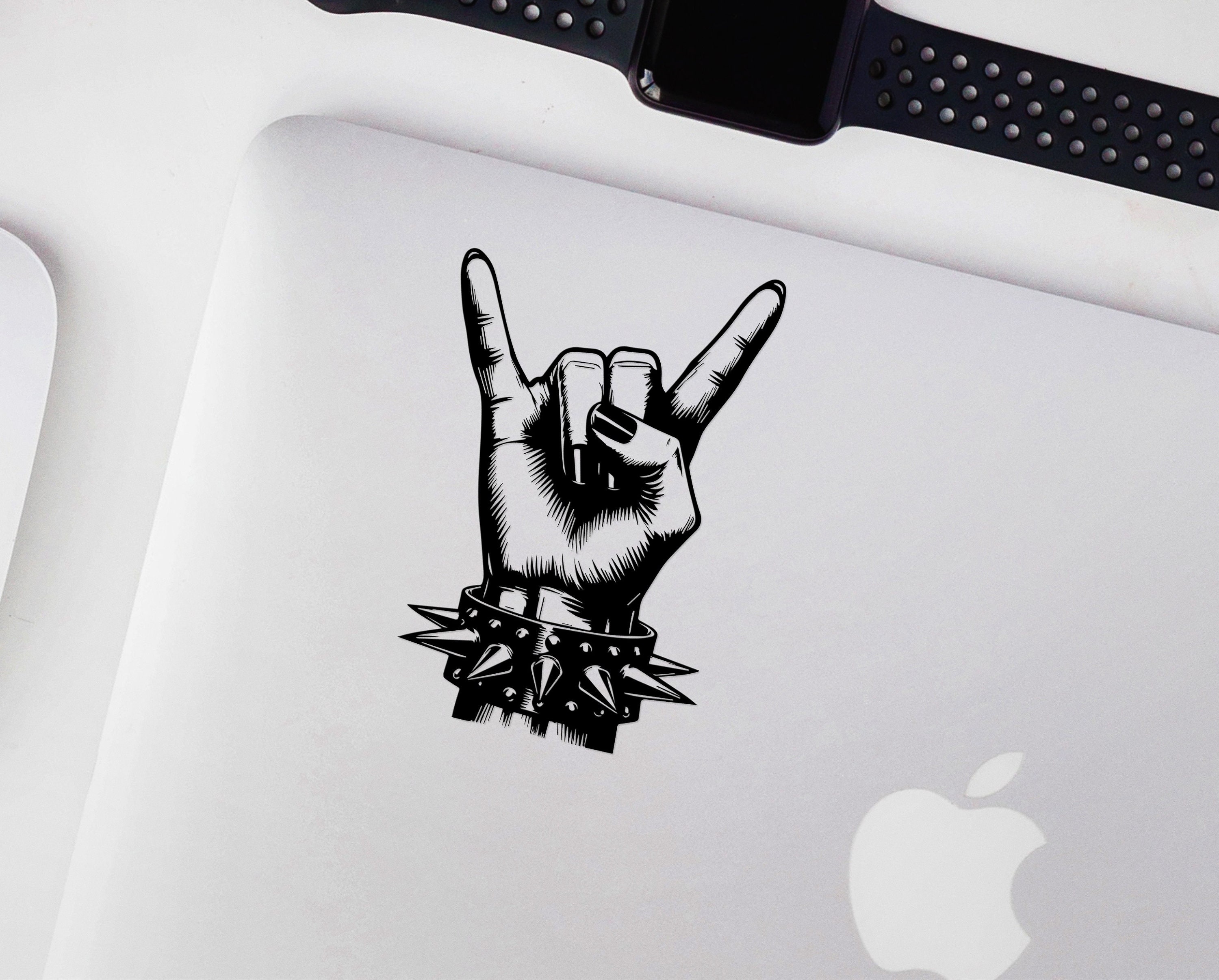 Punk Hand Rock and Roll Sign Cut Files Rock and Roll Sign Vector ...