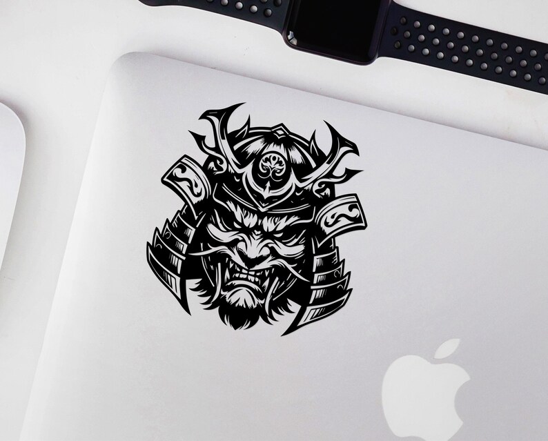 Samurai Face Mask Cut Files Samurai Mask Vector Silhouette, Cameo ...