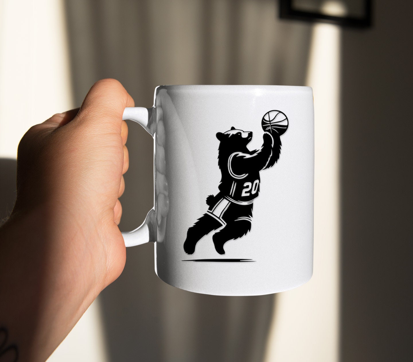 Bear Basketball Player Silhouette Cut Files | Fun Cute Bear Basketball ...
