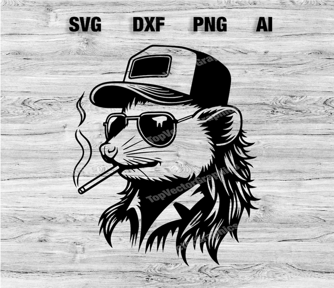 Possum Mullet With Sunglasses Smoking File | Cool Possum Trucker Hat ...