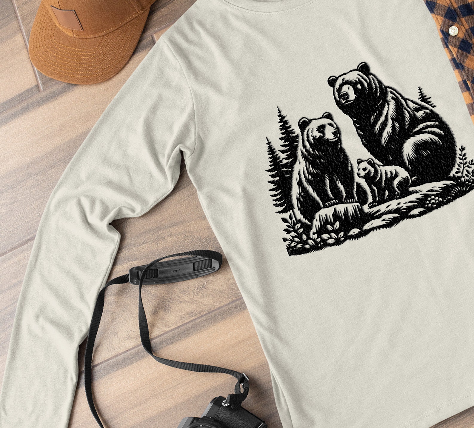 Bear Family Vector Graphic for DIY Crafts and Projects | Bear Family ...