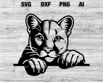 Puma Silhouette Vector File - Etsy