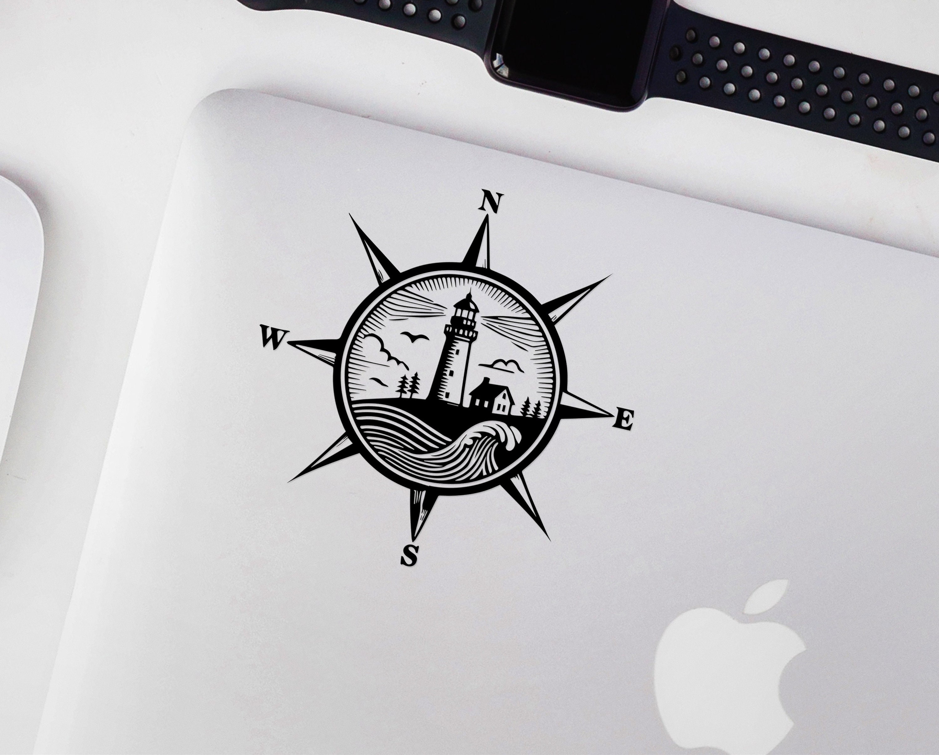 Compass SVG Cut File | Lighthouse Svg, Outdoor Svg, Mountain Graphic ...