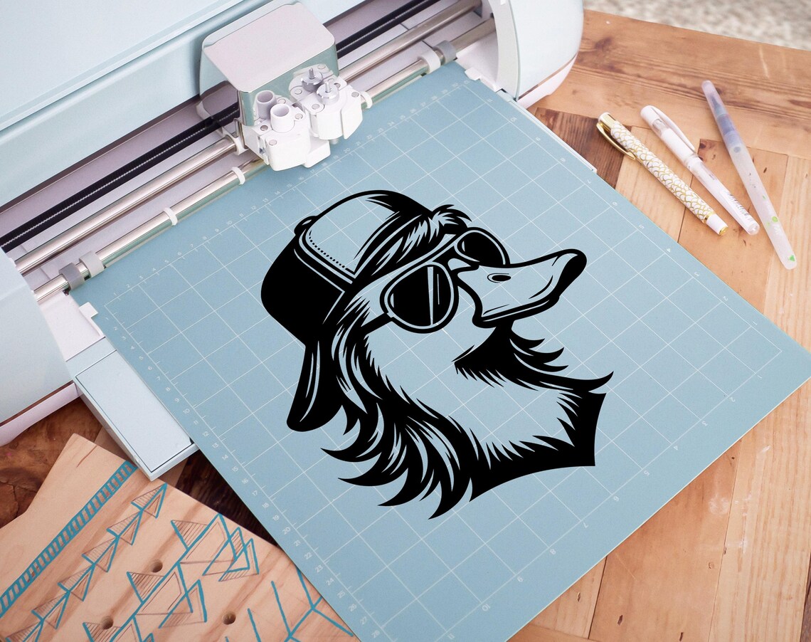 Duck Mullet With Sunglasses File | Mallard Duck Trucker Hat Silhouette ...
