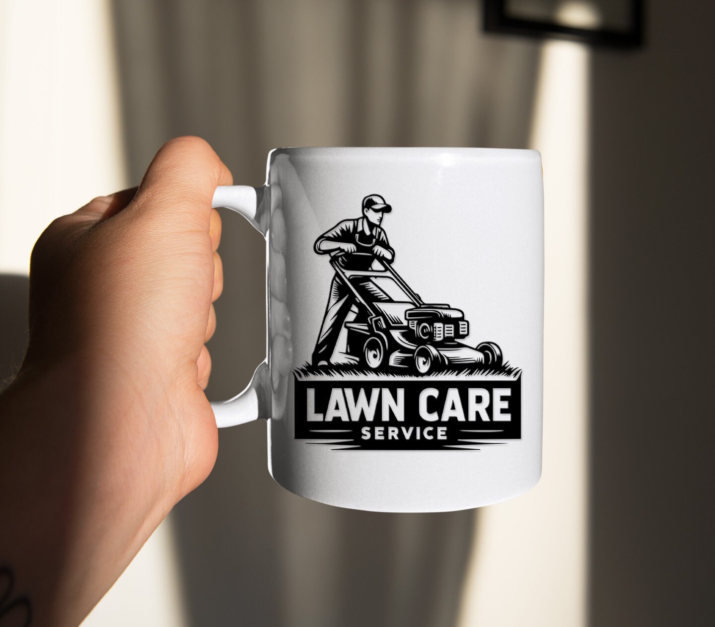 Professional Lawn Care & Landscaping Logo Design - Mower - SVG, PNG ...