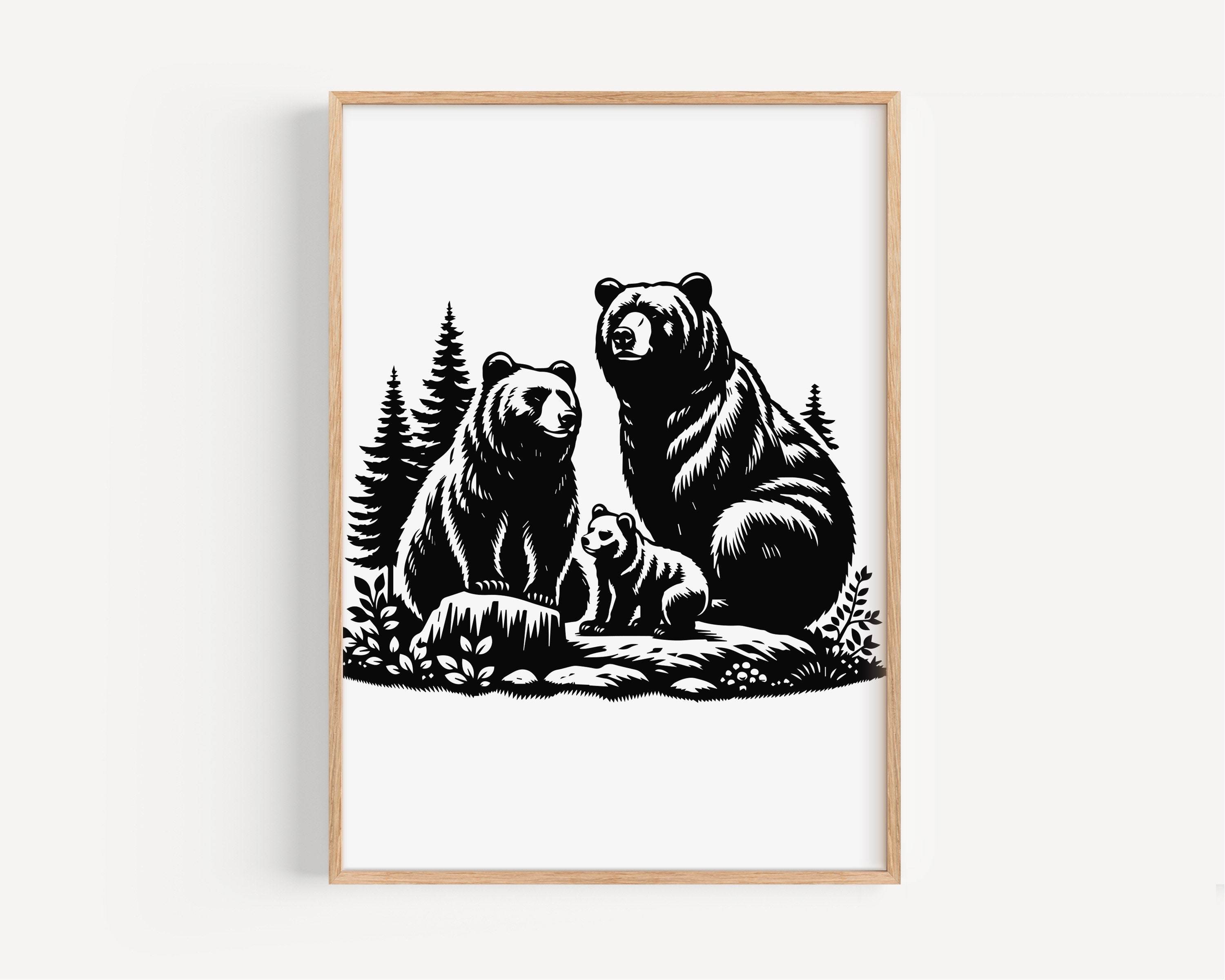 Bear Family Vector Graphic for DIY Crafts and Projects | Bear Family ...