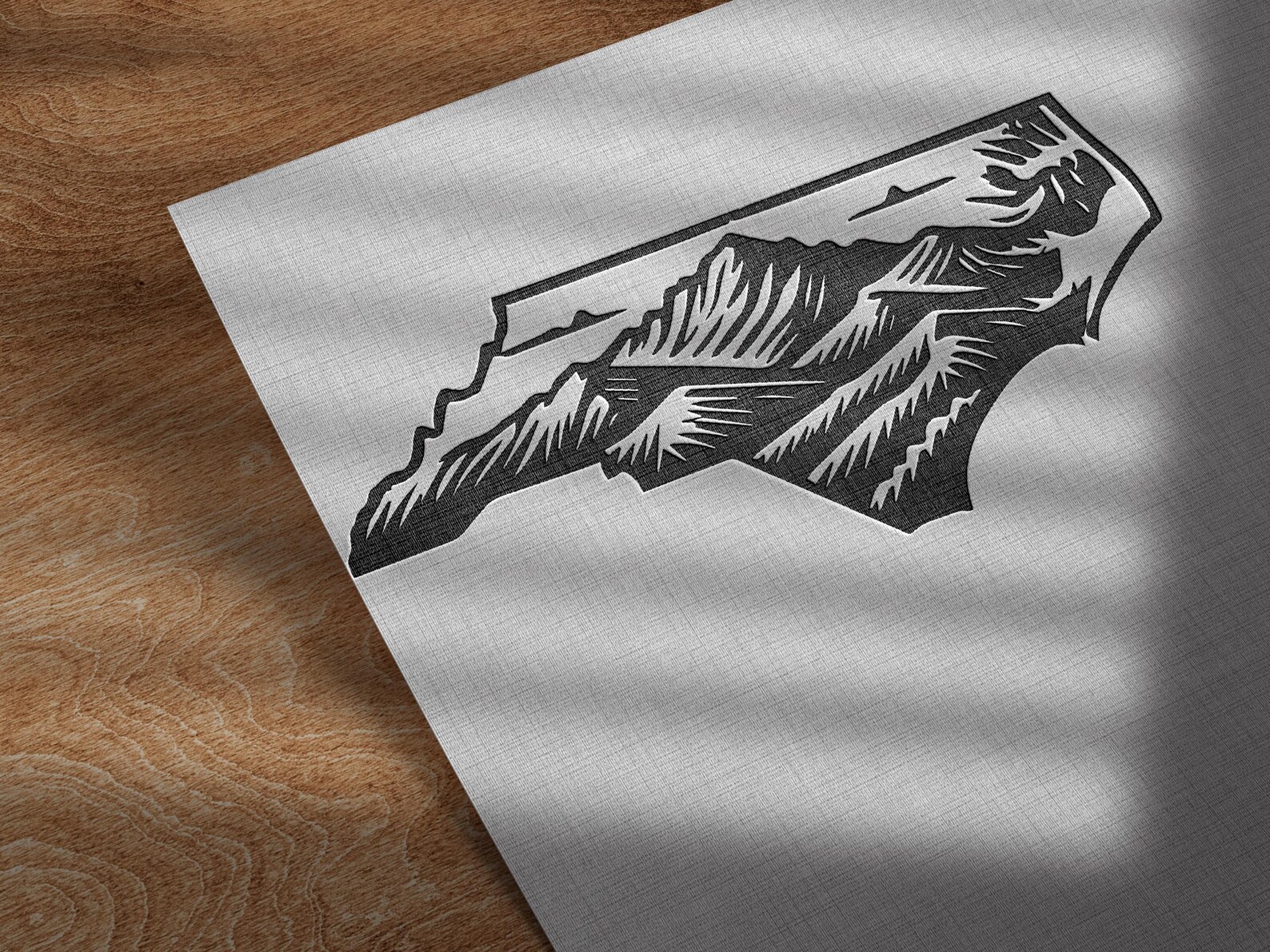 North Carolina Mountain Landscape Design | NC State Graphic Laser File ...