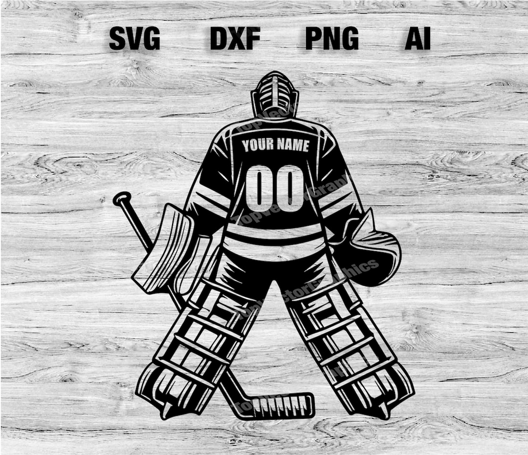 Hockey Goalie Premium SVG | Ice Hockey Svg File | Hockey Boy Svg ...