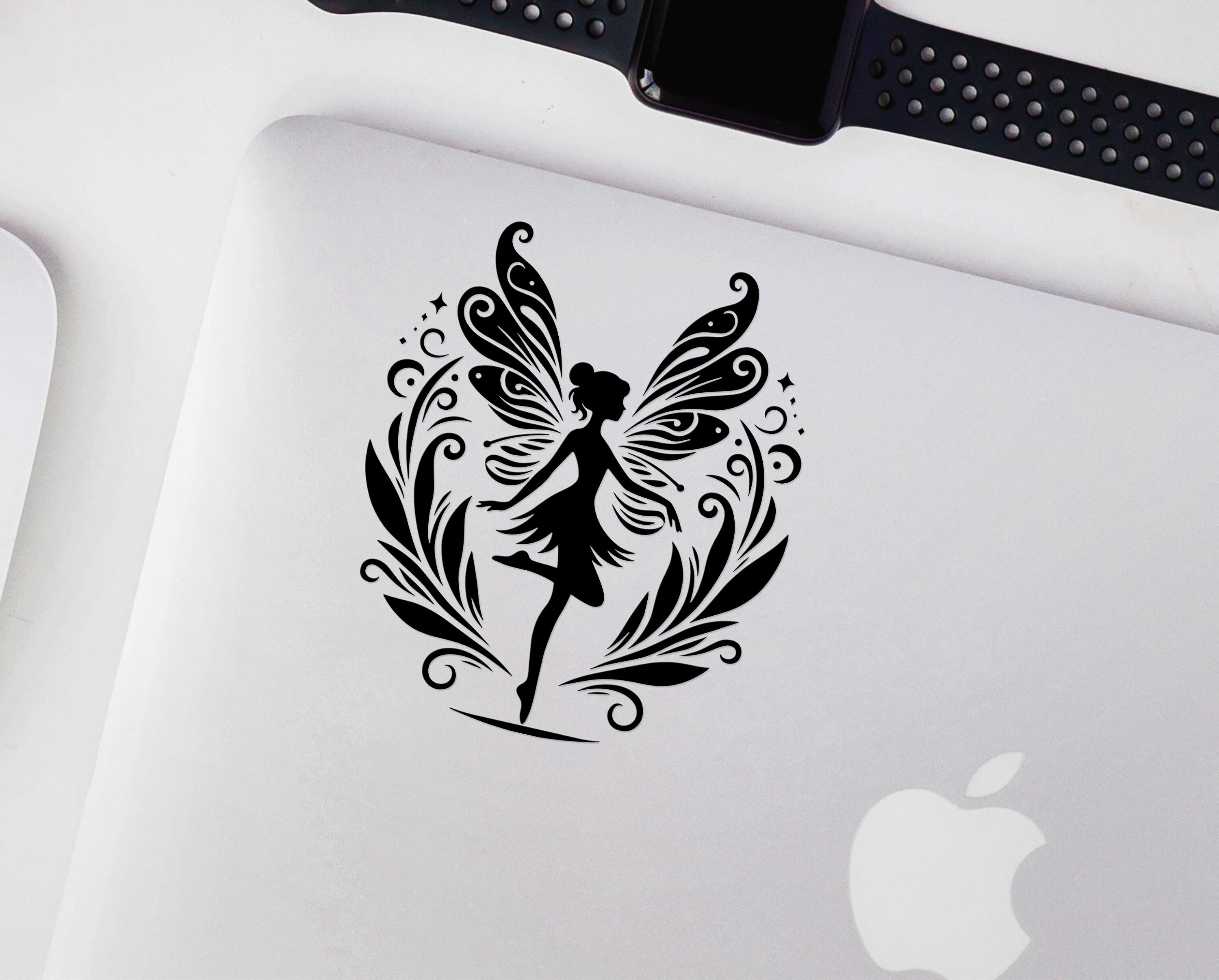 Cute Fairy Cut File | Fancy Fairy Vector Graphic Silhouette, Cameo ...