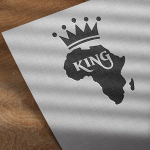 Africa King Crown Silhouette Cut Files | Africa Juneteenth Vector ...