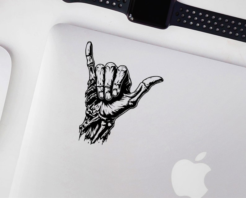 Zombie Hand Hang Loose Sign Cut Files Hand Doing Hang Loose Vector ...