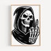 Grim Reaper Skeleton Cut Files | Grim Reaper Finger Skull Vector ...
