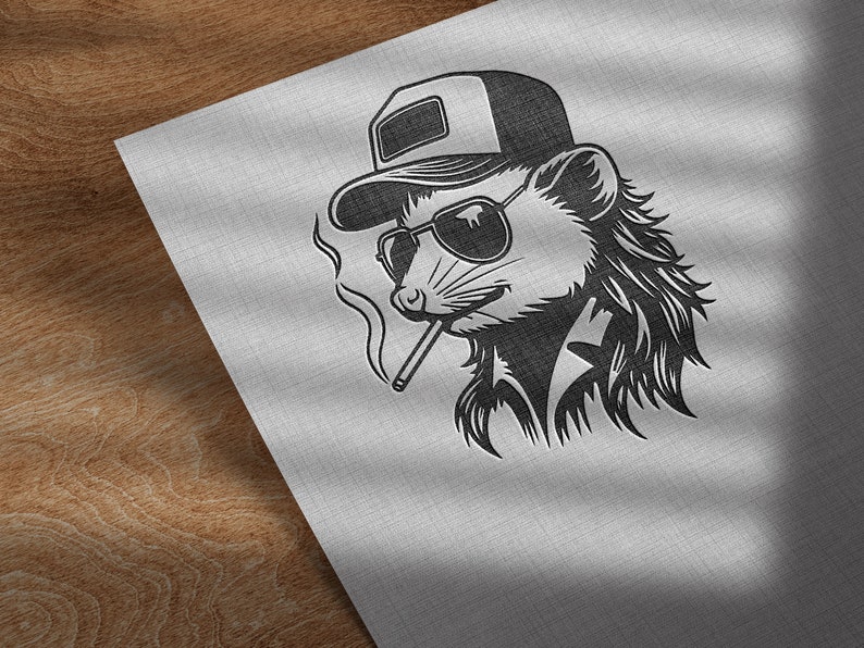 Possum Mullet With Sunglasses Smoking File | Cool Possum Trucker Hat ...