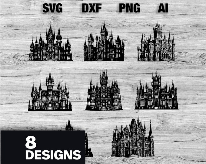Castle Svg, Halloween Castle Svg, Haunted House Svg, Castle Png ...