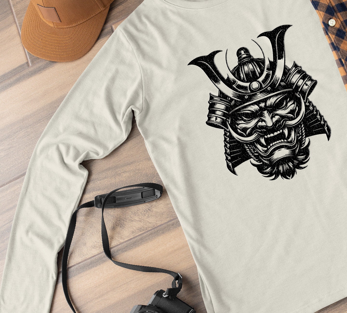 Vintage Samurai Face Mask Cut Files Samurai Mask Vector Silhouette ...