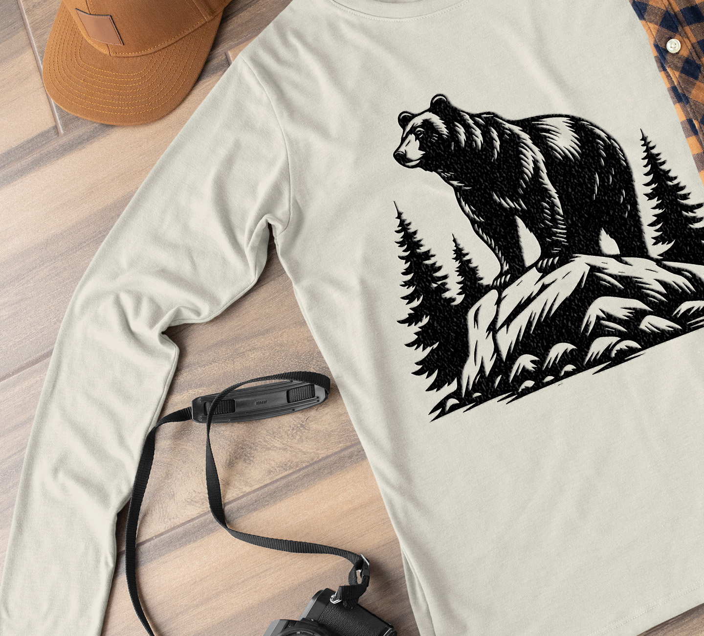 8 Black Bear on Boulder Vector Graphics for DIY Crafts and Projects ...