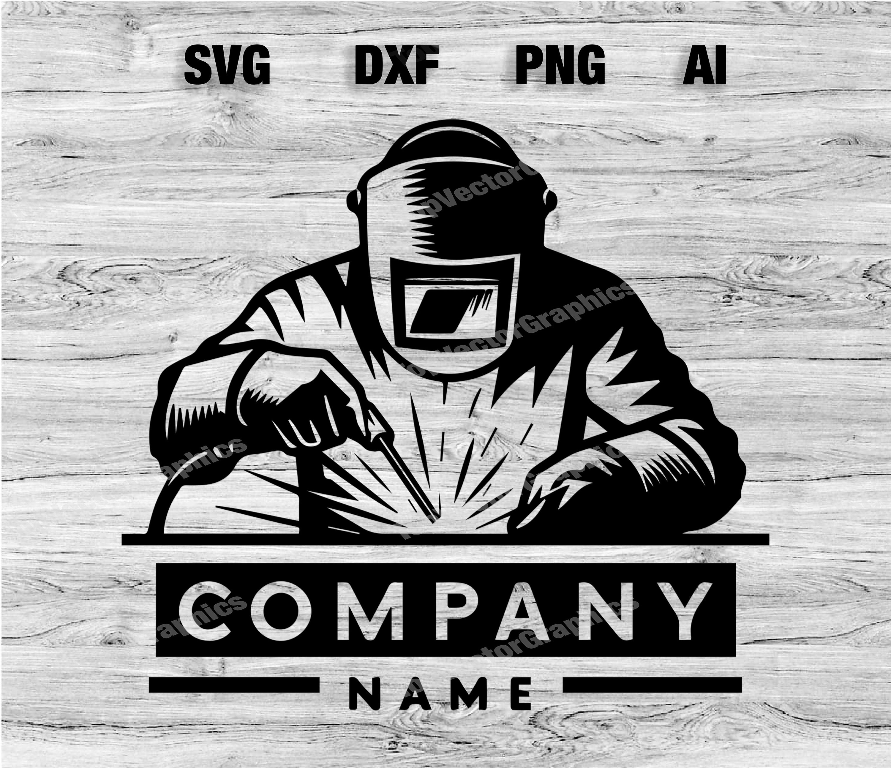 Professional Welder Service Logo Design - Welder- SVG, PNG, Dxf, AI ...