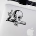 Peeking Alien Middle Finger | Alien Flip off Vector Graphic Laser File ...