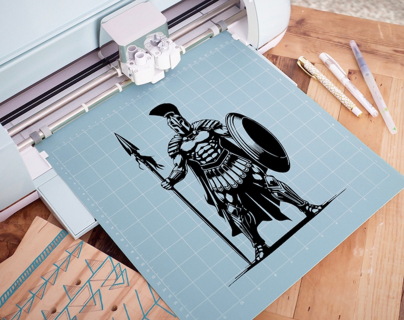 6 Spartan Warrior Cut Files Spartan Warrior Vector Graphic Silhouette ...
