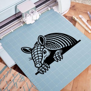 Peeking Armadillo Head | Armadillo Vector Graphic Laser File Silhouette ...
