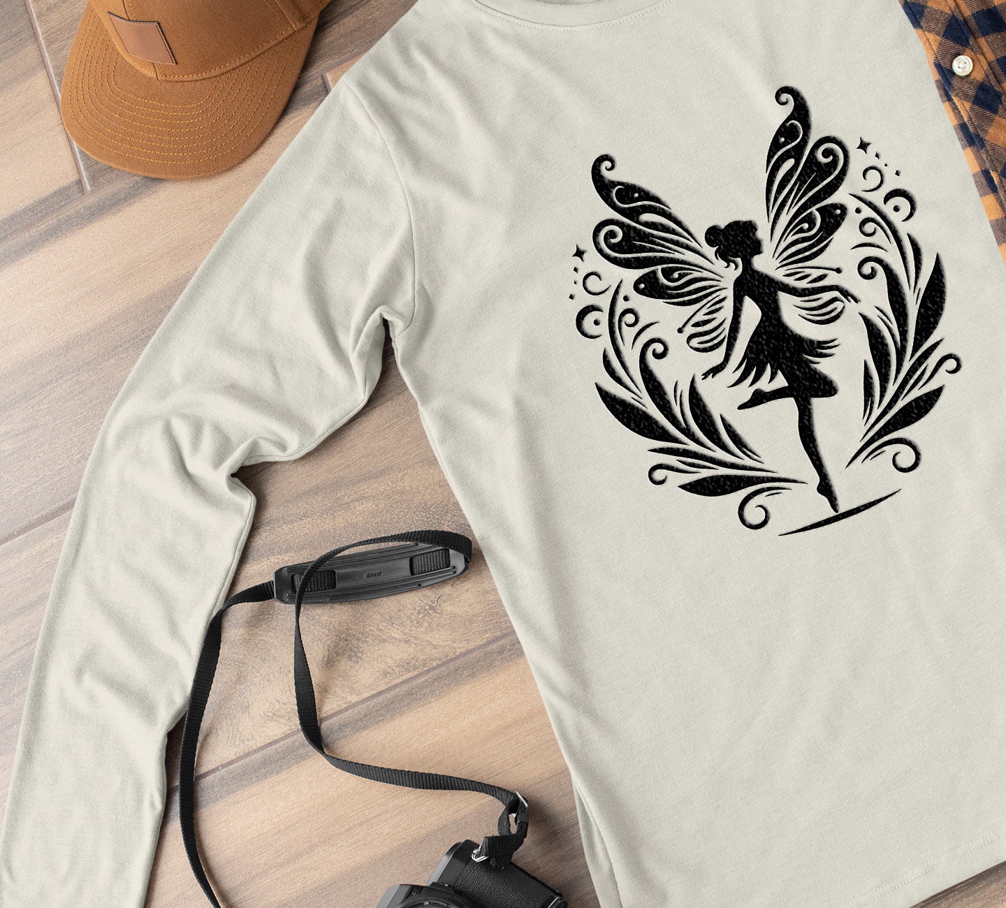 Cute Fairy Cut File Fancy Fairy Vector Graphic Silhouette, Cameo ...
