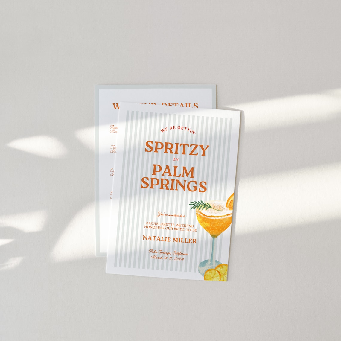 Gettin Spritzy in Palm Springs Feeling Spritzy Bachelorette, Birthday ...