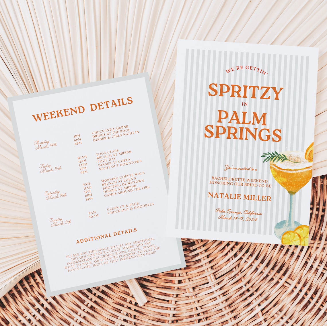 Gettin Spritzy in Palm Springs Feeling Spritzy Bachelorette, Birthday ...