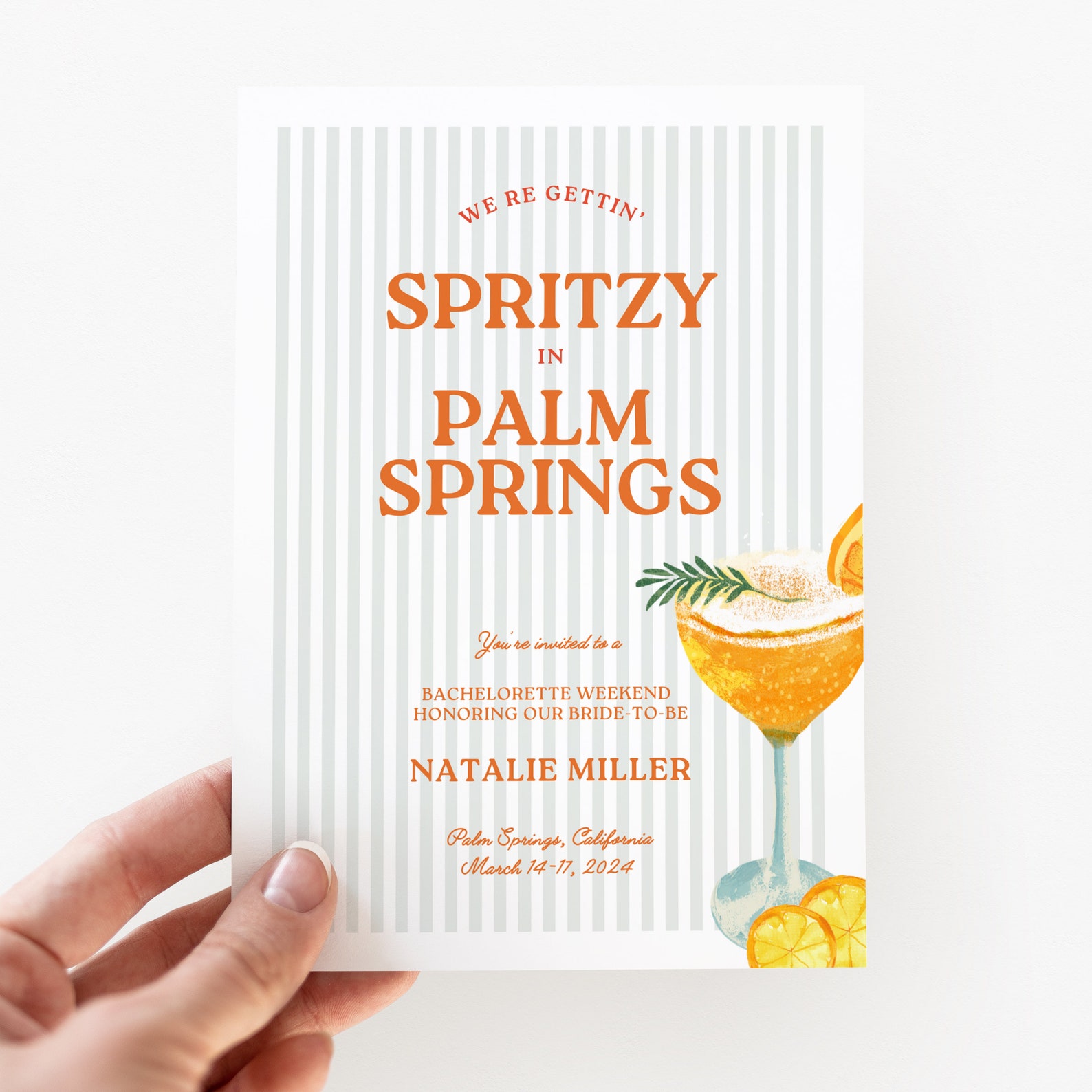 Gettin Spritzy in Palm Springs Feeling Spritzy Bachelorette, Birthday ...