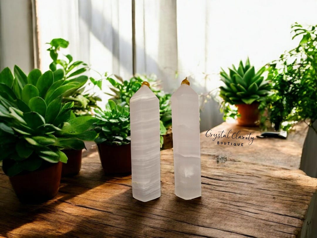 Uv-reactive Pink Calcite Towers - Etsy