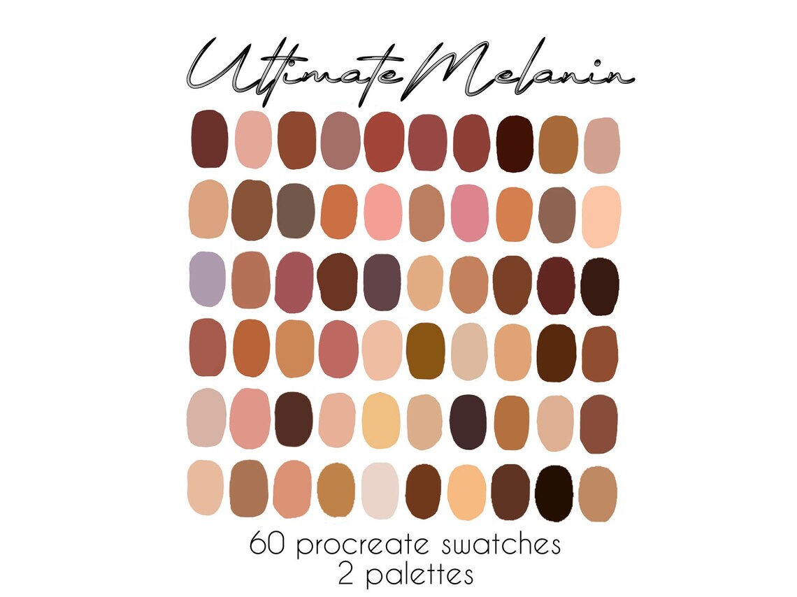 Ultimate Melanin Procreate Color Palettes - Etsy