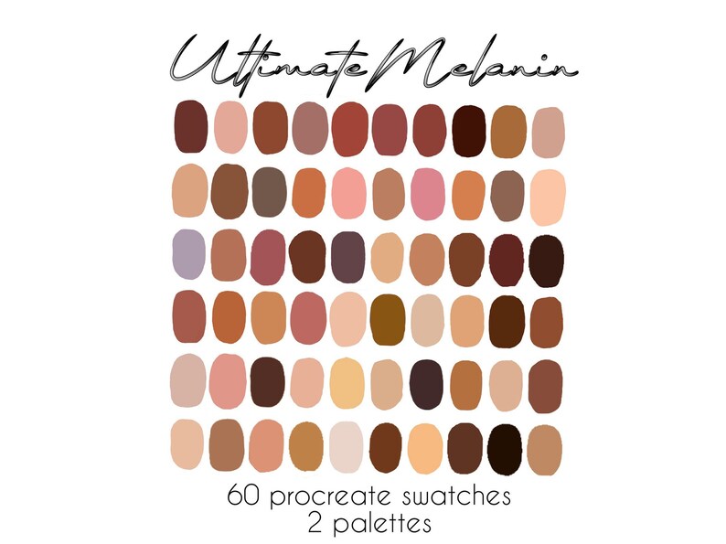 Ultimate Melanin Procreate Color Palettes - Etsy