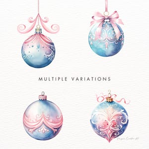 17 Christmas Bauble Clipart, Christmas Ornaments PNG, Christmas Tree ...