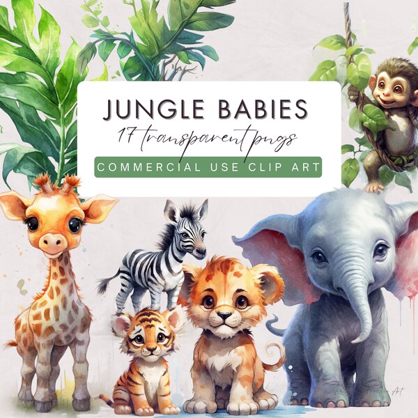 Jungle Clip Art - Etsy UK