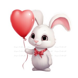 8 Valentines Bunny PNG Clipart, Valentines Clipart, Valentines Png ...