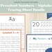 Preschool Alphabet Numbers Tracing Practice Sheets Bundle Preschool ...