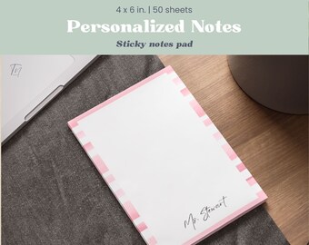 Personalized Sticky Notes With Sewing Design and Custom Name - Etsy
