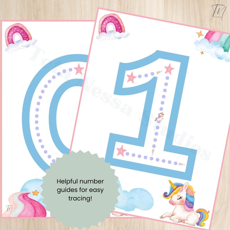 Number Tracing Practice Writing Practice Sheets Preschool - Etsy