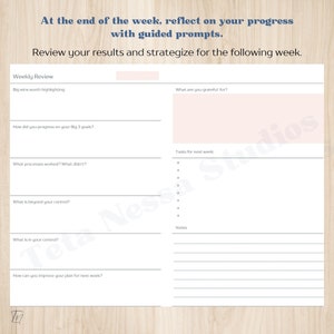 Minimalist Weekly Planner Printable, Weekly Reflection, Schedule by ...