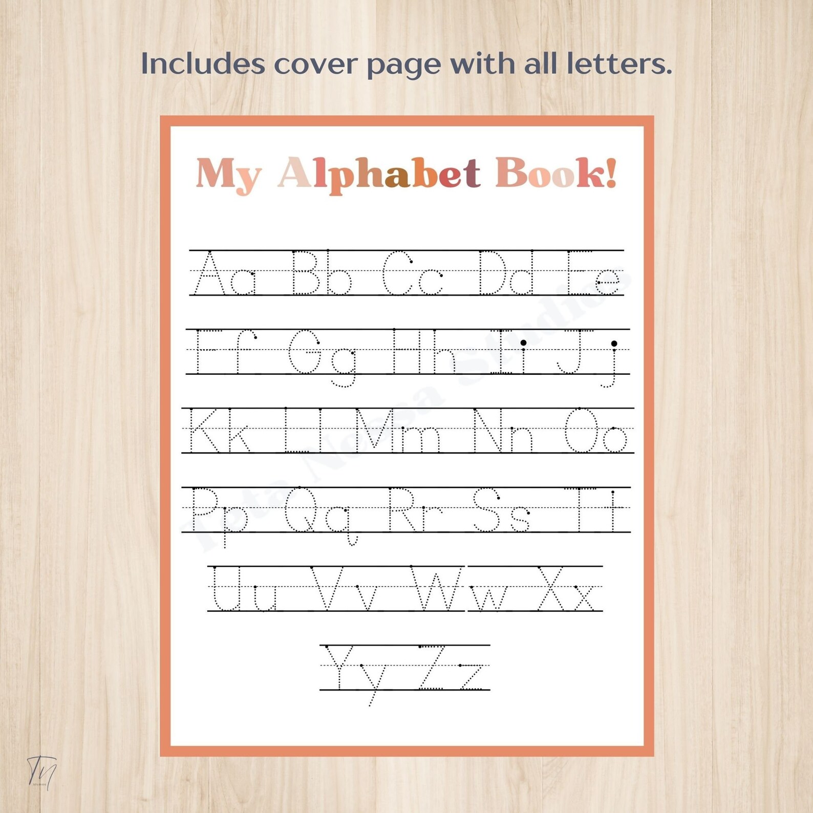 Preschool Alphabet Numbers Tracing Practice Sheets Bundle Preschool ...