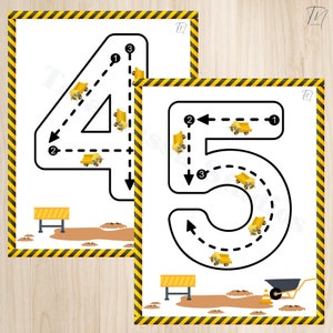 Number Tracing Practice, Numbers Flashcard, Counting Printable, Writing ...