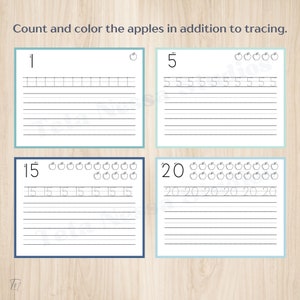 Preschool Alphabet Numbers Tracing Practice Sheets Bundle Preschool ...