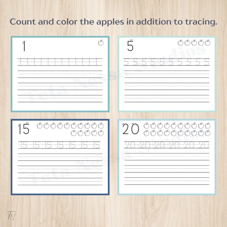 Preschool Alphabet Numbers Tracing Practice Sheets Bundle Preschool ...